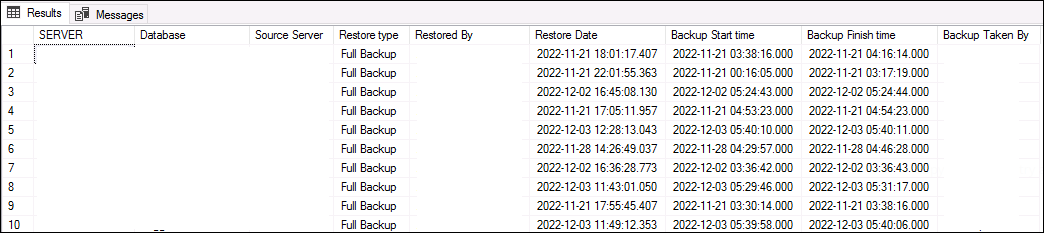 Database Restore History In Sql Server Our Tech Ideas